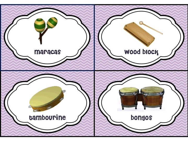 Instrument Flashcards and a Bundle with "I Have/Who Has" Instrument ...