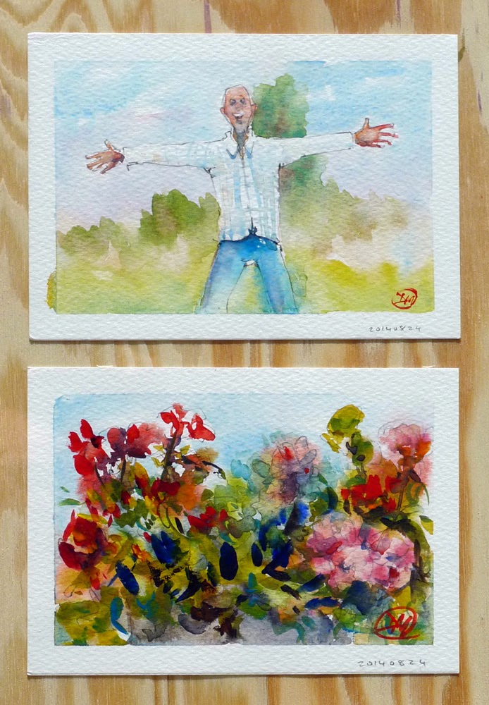Watercolour postcards – meldrum art
