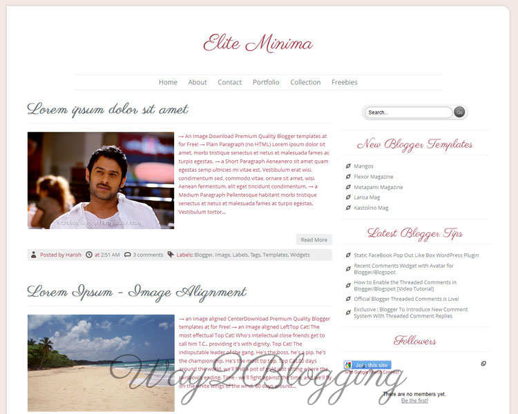 Free Premium Blogger Template (Elite Minima) | All-Mobile & IT-Solution