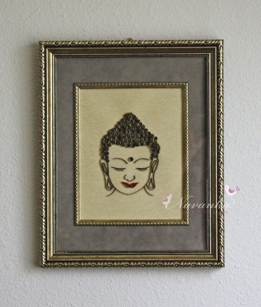 Navanka Creations: Buddha Wall Art with Paper Quilling