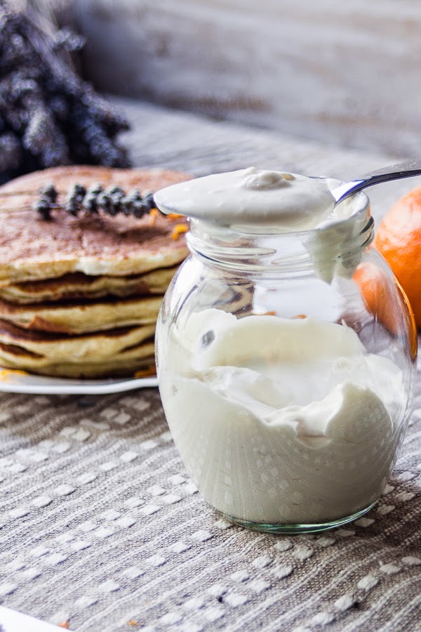 Orange Rosemary Pancakes w/ Lavender Honey Whipped Cream | This is a ...