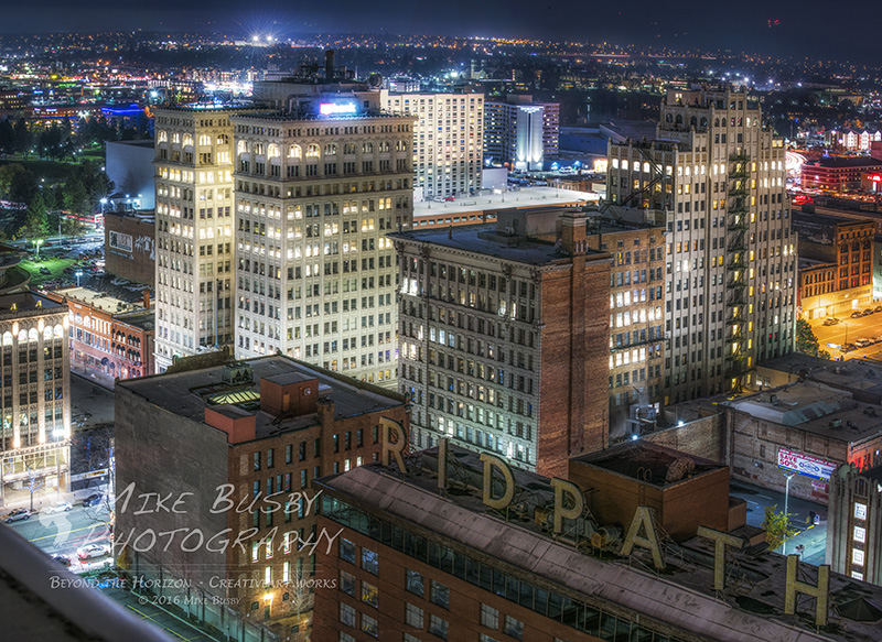 The Rooftops of Spokane - by Mike Busby Photography