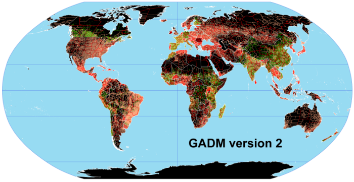 Geomatics tools: GADM database of Global Administrative Areas
