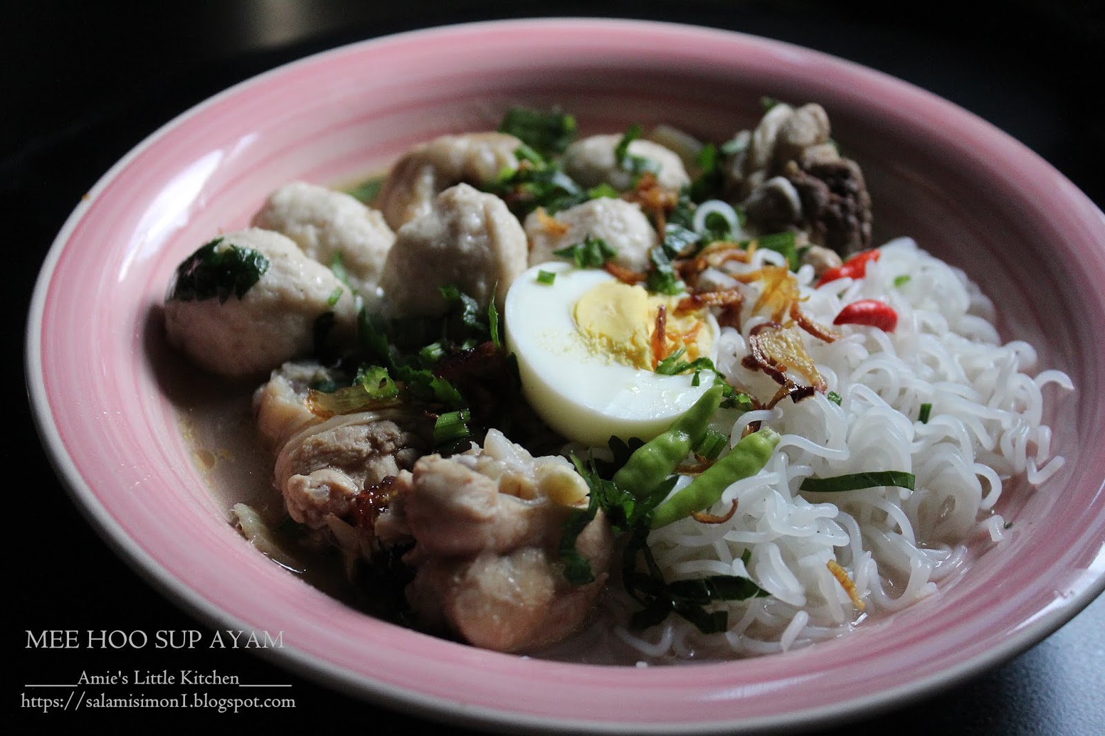 Cara Masak Mee Hoon Sup Ayam Yang Mudah Amies Little Kitchen