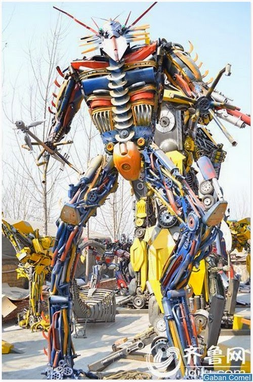 Di China, 'Taman Transformers' Robot Replika Diperbuat Dari Bahan Kitar ...