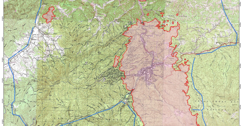 The Smoky Mountain Hiking Blog: Map of Gatlinburg Fire Impact Area