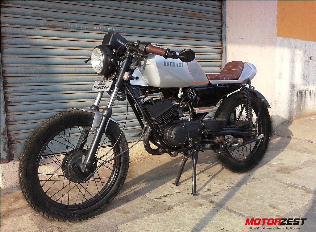 Dochaki Blade - A Custom Cafe Racer Made From Yamaha RXZ - MotorZest