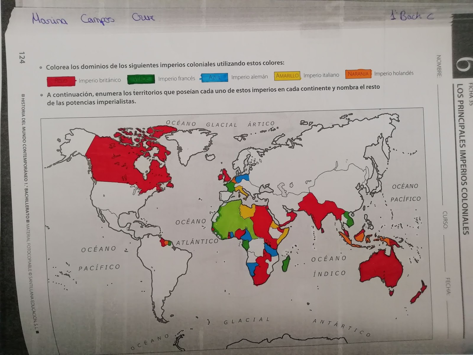 Mapa del colonialismo