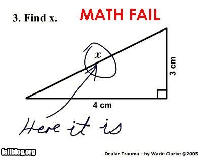 İki Ters Bir Yüz: Matematik/ Math & Fail :D