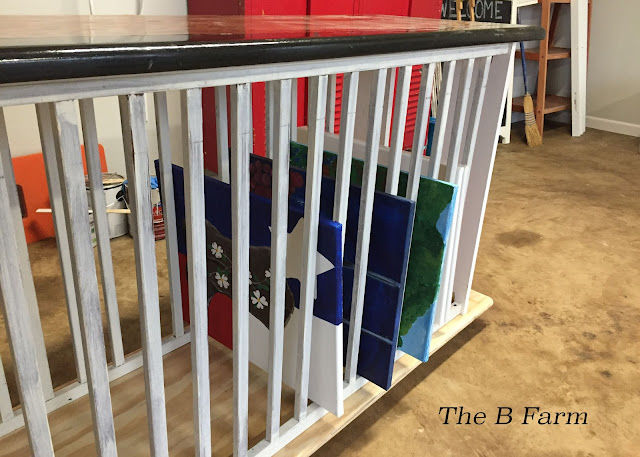 The B Farm : Trash to Canvas Storage Rack