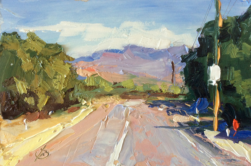 TOM BROWN FINE ART: $10 - AUCTION, LANDSCAPE by TOM BROWN