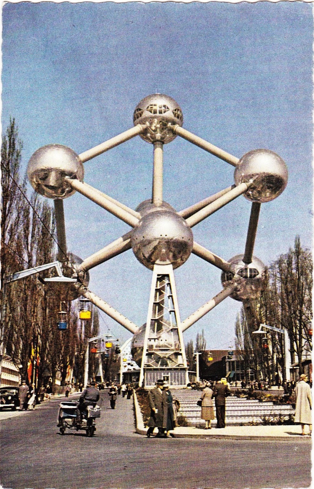 Nuke 'em Post Cards: The Atomium at Expo 1958: Nuclear Optimism