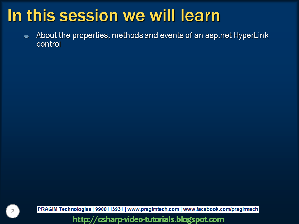 Sql Server And C Video Tutorial Part 13 Asp Hyperlink Control