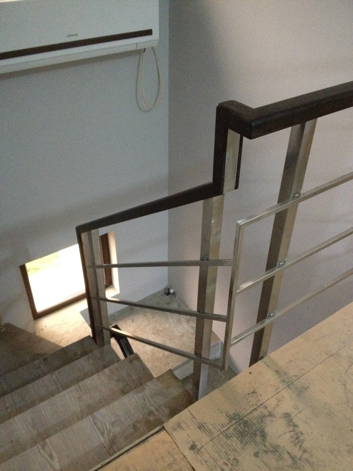 Balustrada din inox rectangular satinat - Zone Inox