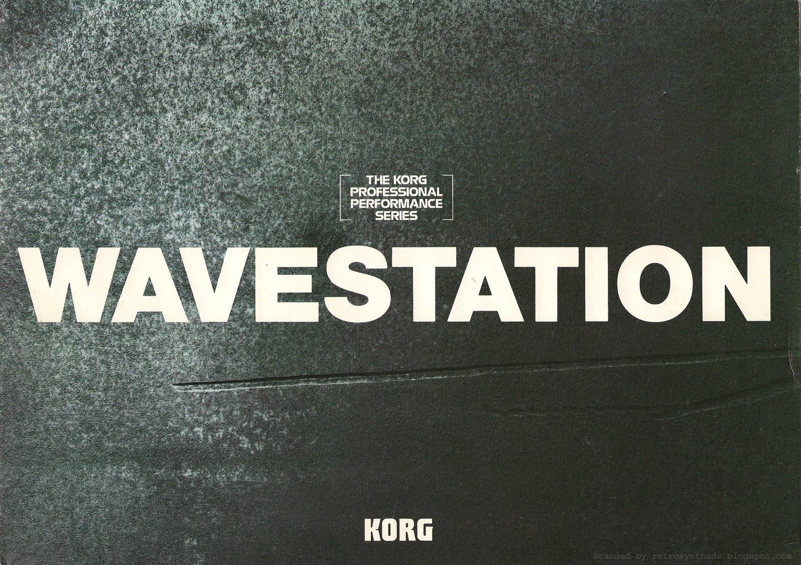 Retro Synth Ads: Korg Wavestation brochure, 1990