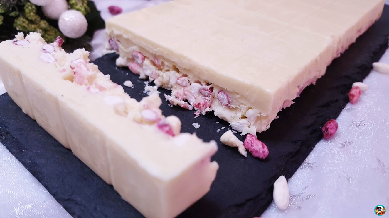 Turrones de chocolate blanco - ¡Huele Bien!