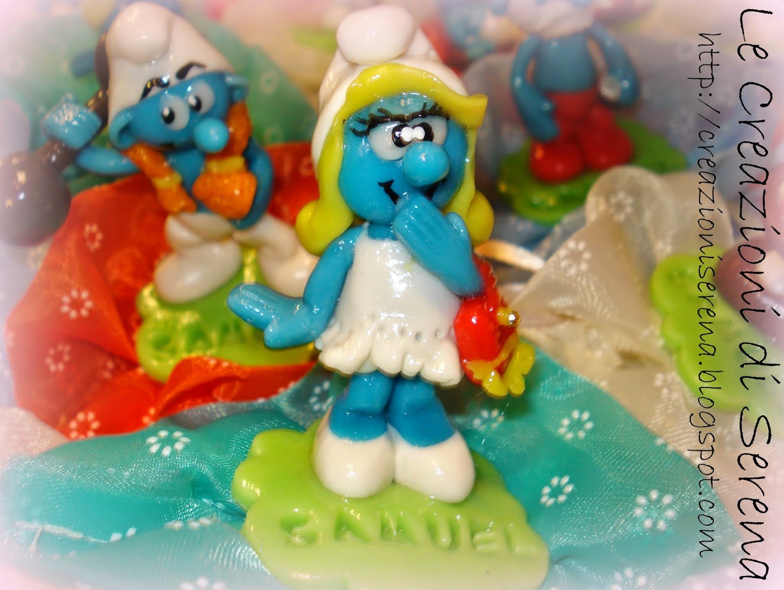 Creazioni Serena: Bomboniere - Il Villaggio dei Puffi