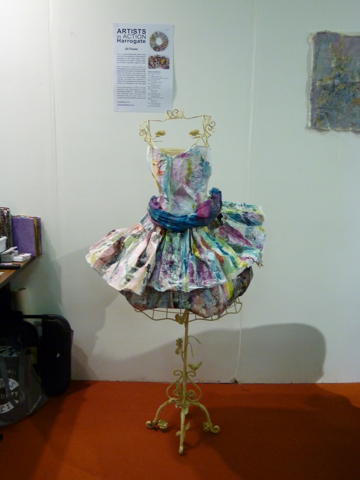 Jill Flower - Textile Artist: Artist in Action at Harrogate with Art Van Go