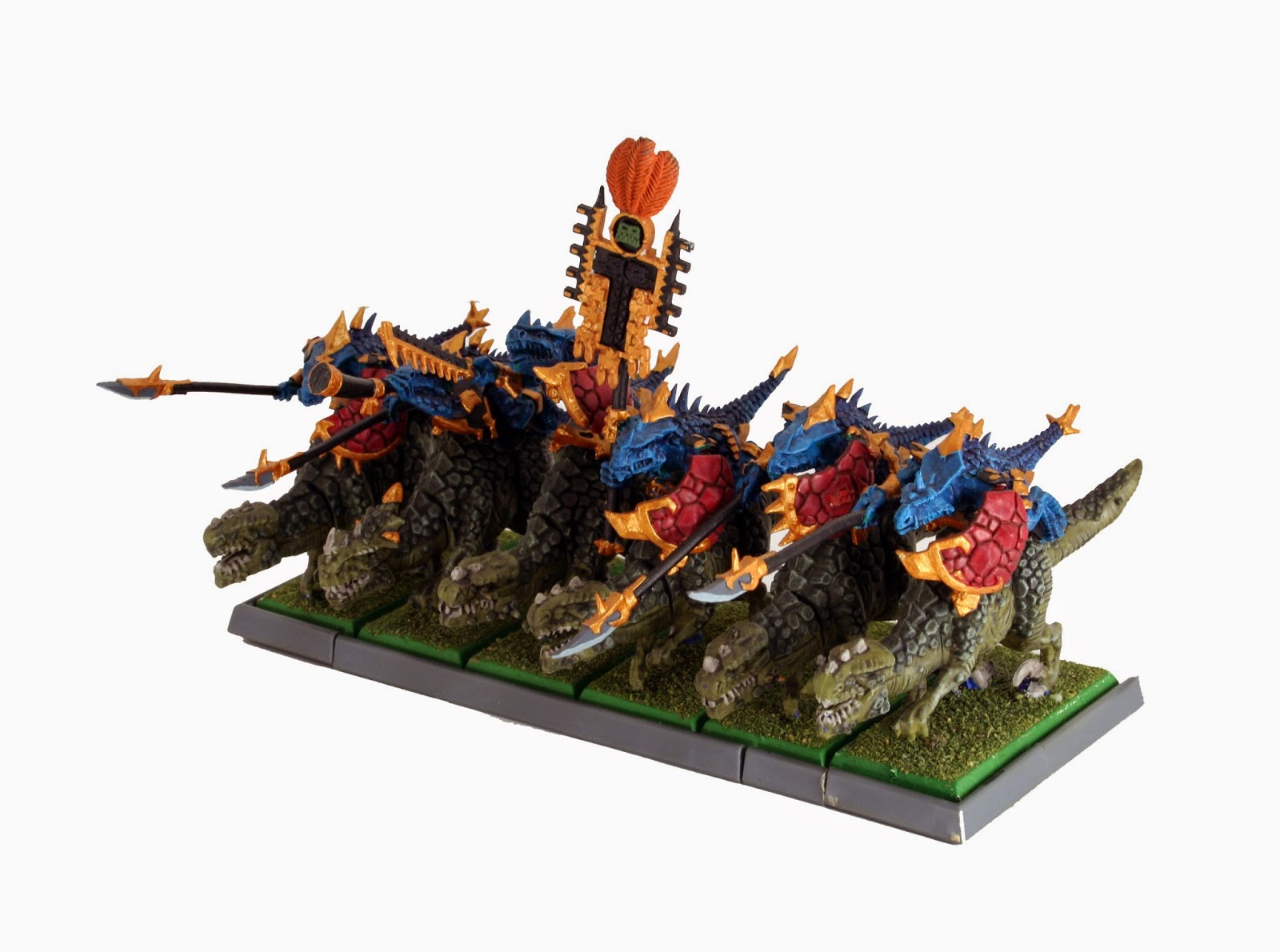 Florida Miniature Painting: Lizardmen Saurus Cavalry