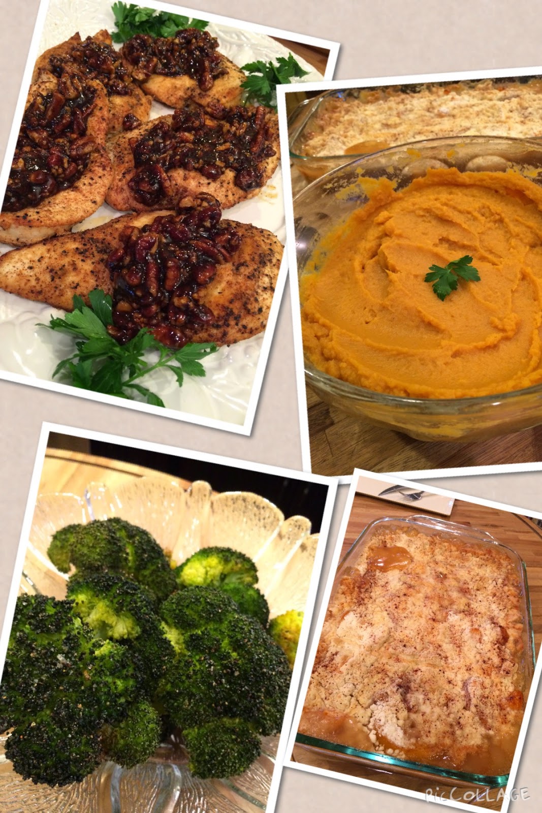 Dream Home Cooking Girl: Praline Chicken, Mashed Sweet Potatoes ...