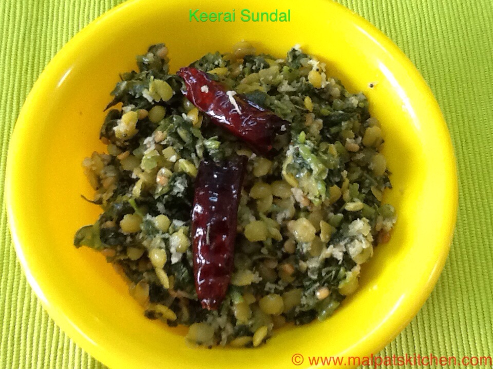 KEERAI SUNDAL / CURRY ~ Malpats Kitchen