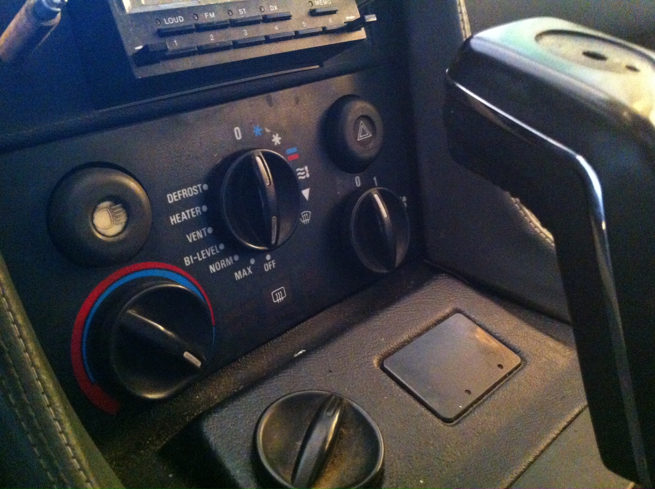 Jeff's 1981 DeLorean: Hazard Light Button & Fan Update