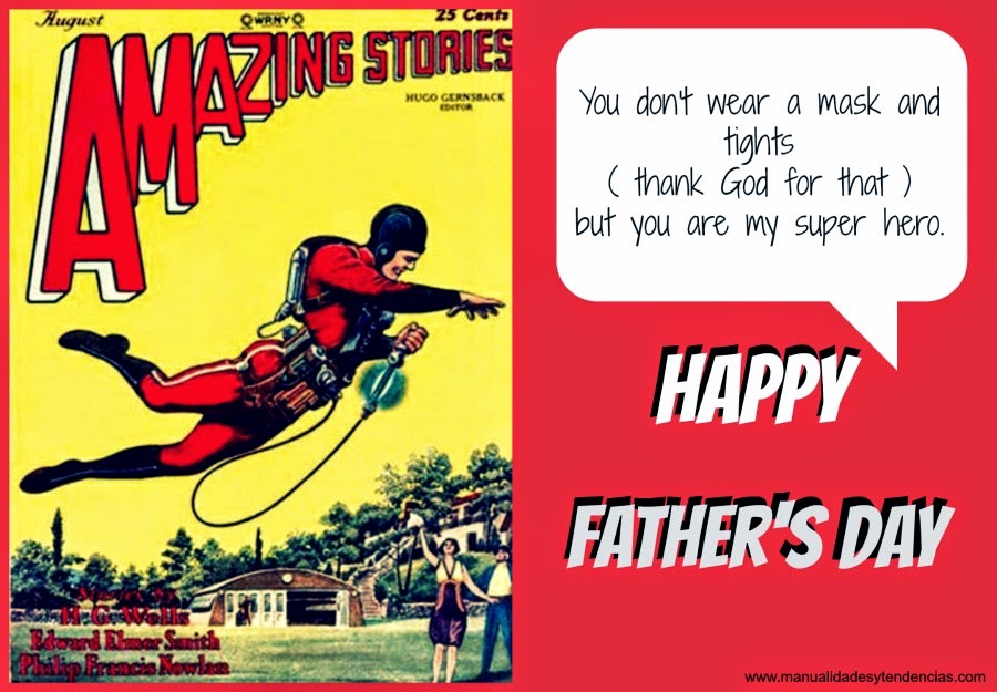 Tarjetas imprimibles para el día del padre / Free printable Father's ...