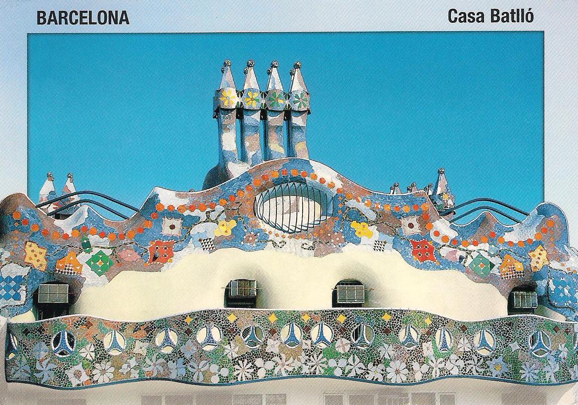 MY UNESCO WHS POSTCARDS COLLECTION: SPAIN - Works of Antoni Gaudí