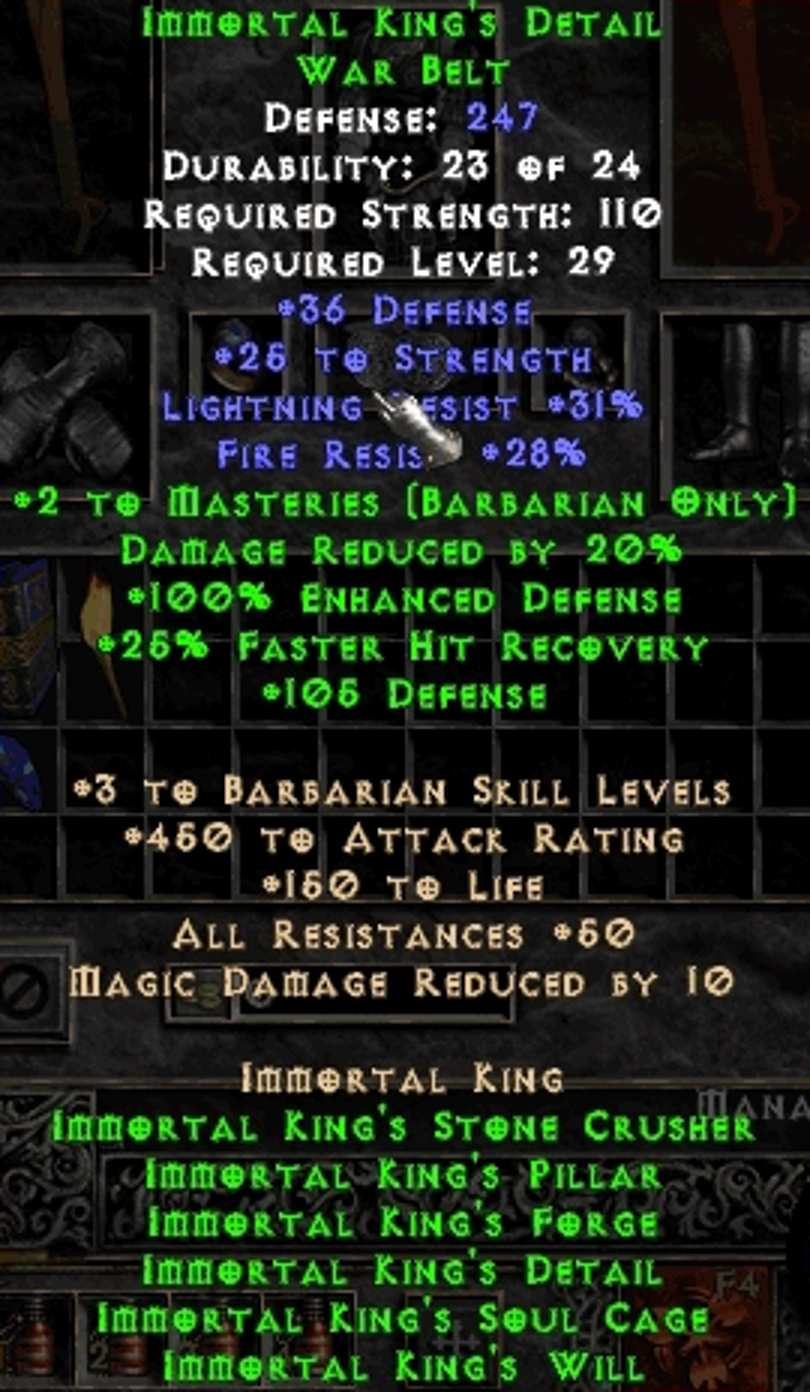 Best cRPGs: THE IMMORTAL KING Build, Diablo 2 Resurrected Barbarian