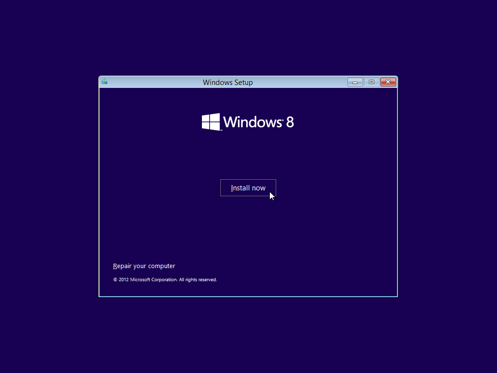 Windows 8 Installation How To Install Windows 8