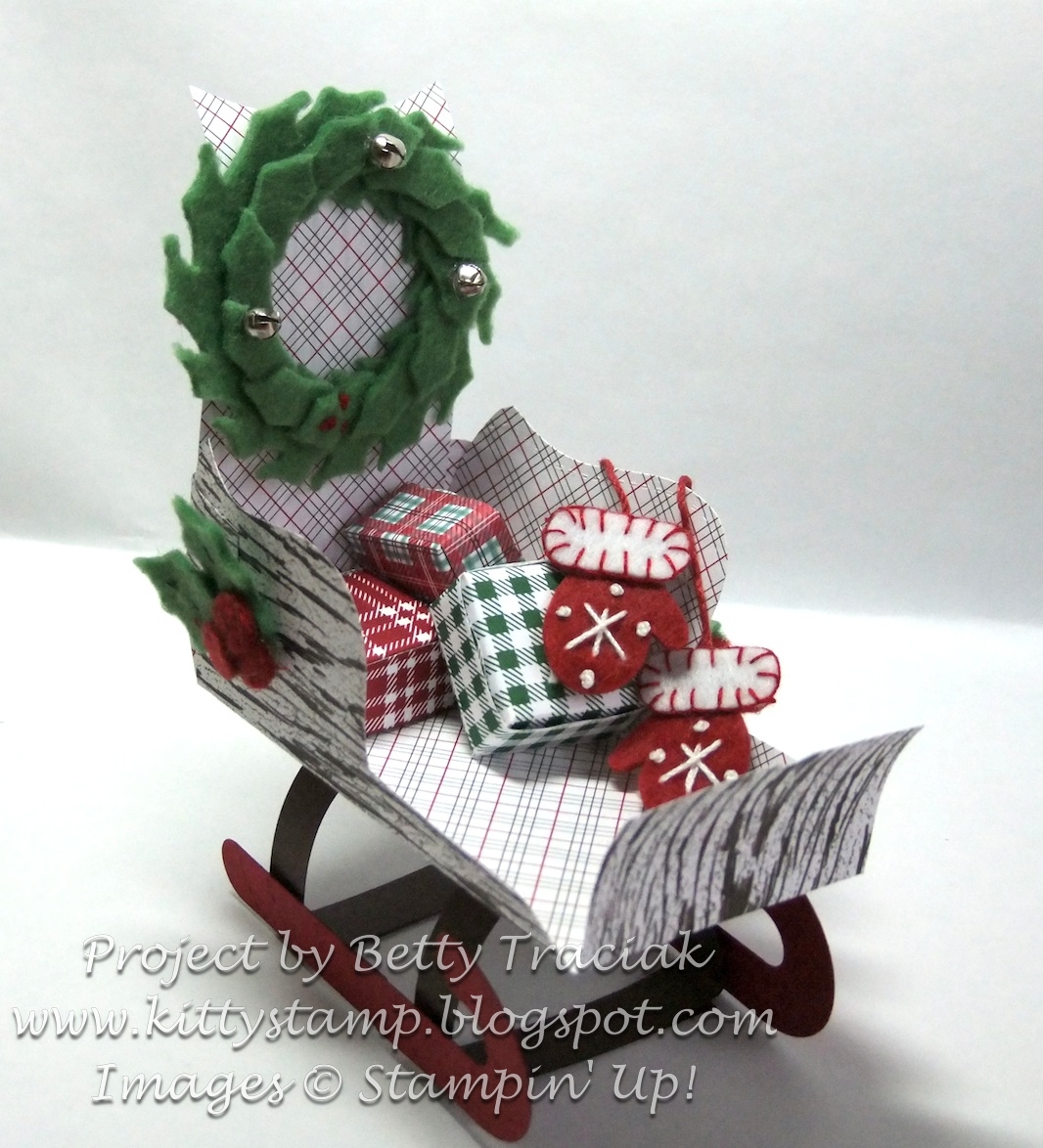 Kitty Stamp: Petite Pocket Sleigh Tutorial