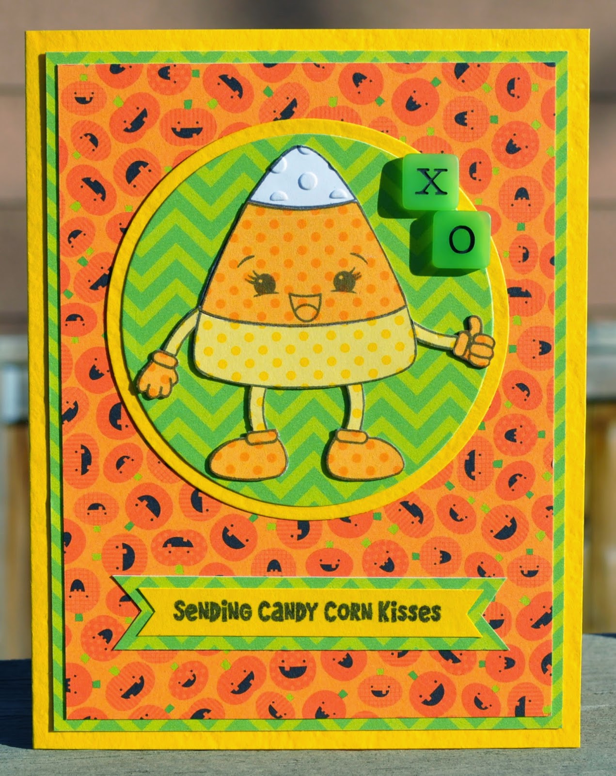 DAT'S My Style: Candy Corn Kisses Thank You Card