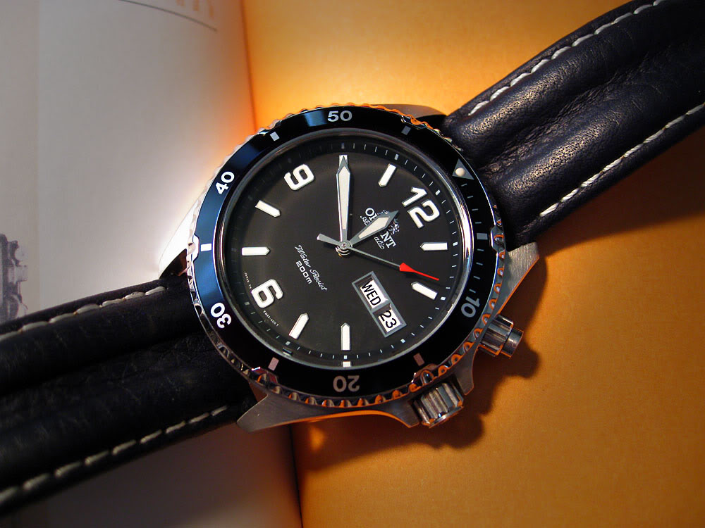 Watch Journey: Orient Mako on a black Hamilton Kahki from International ...