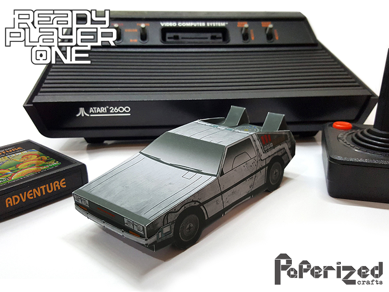 Ready Player One: DeLorean Time Machine Papercraft | Paperized Crafts