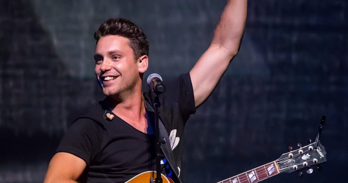 Bastian Baker performing at the Frank Erwin Center in Austin, Texas