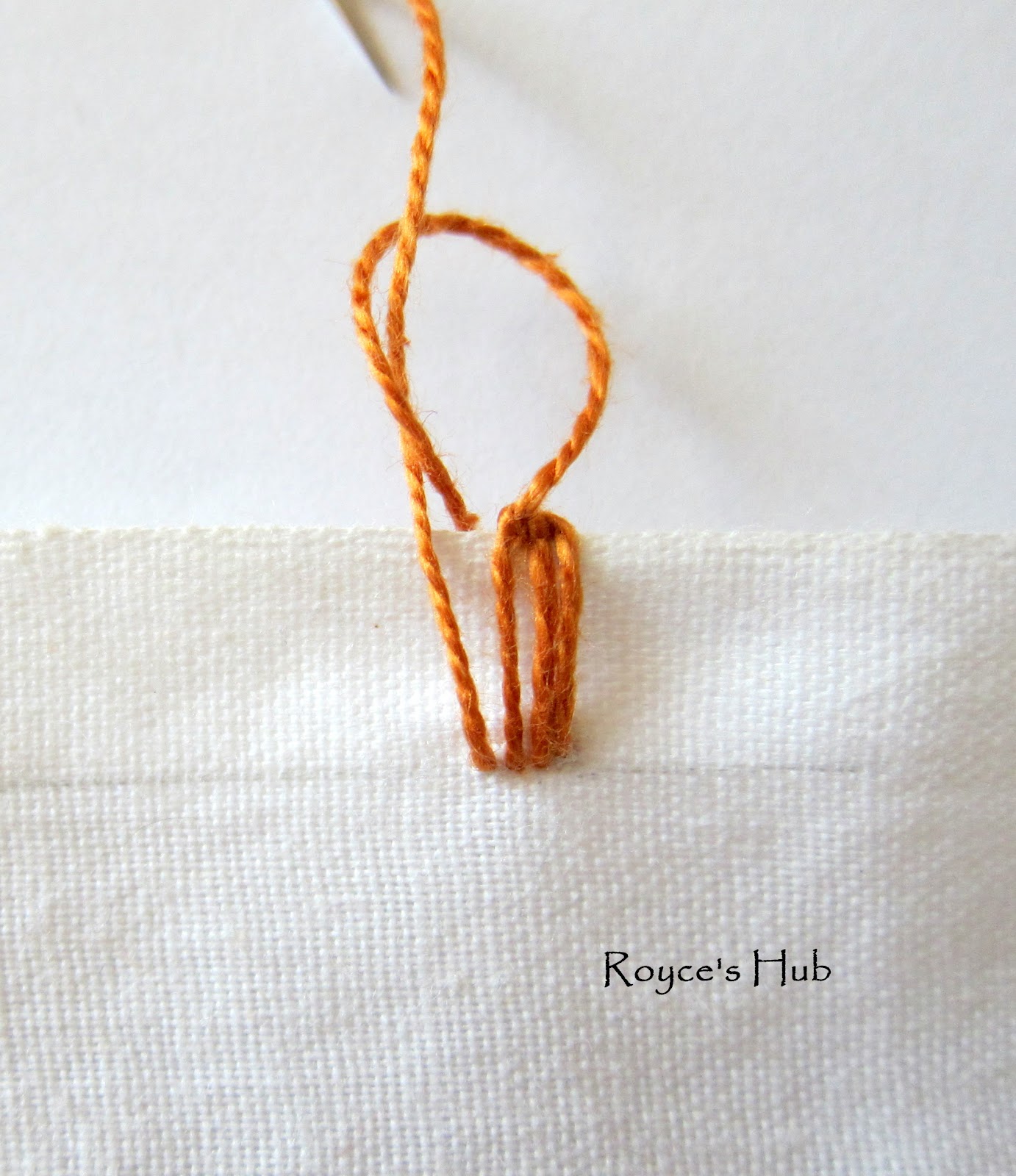 Royce's Hub: Basic Embroidery Stitches: Buttonhole Stitch and Tailor's ...