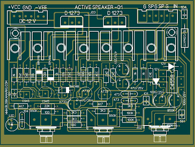 PCB Layout speaker aktif mini – BLOGKAMARKU