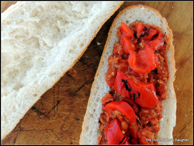 The Dutch Baker's Daughter: Savory Sausage Sandwich...a Red Gold Recipe