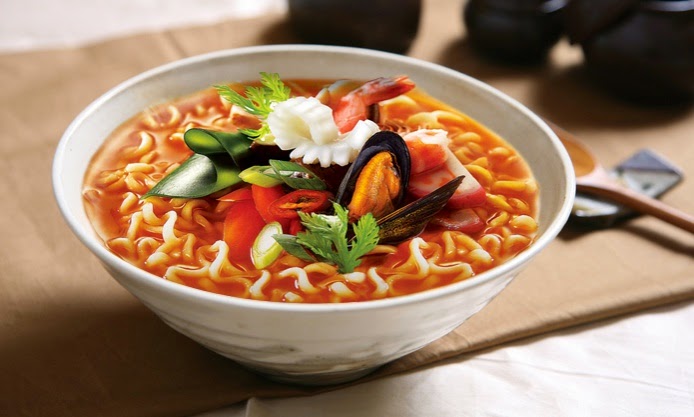 Korea Food - Very Popular Goods Ramyun (Ramen) Jjapagetti And Nuguri Ramyun
