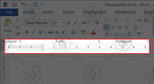 Cara Menampilkan Ruler pada MS Word