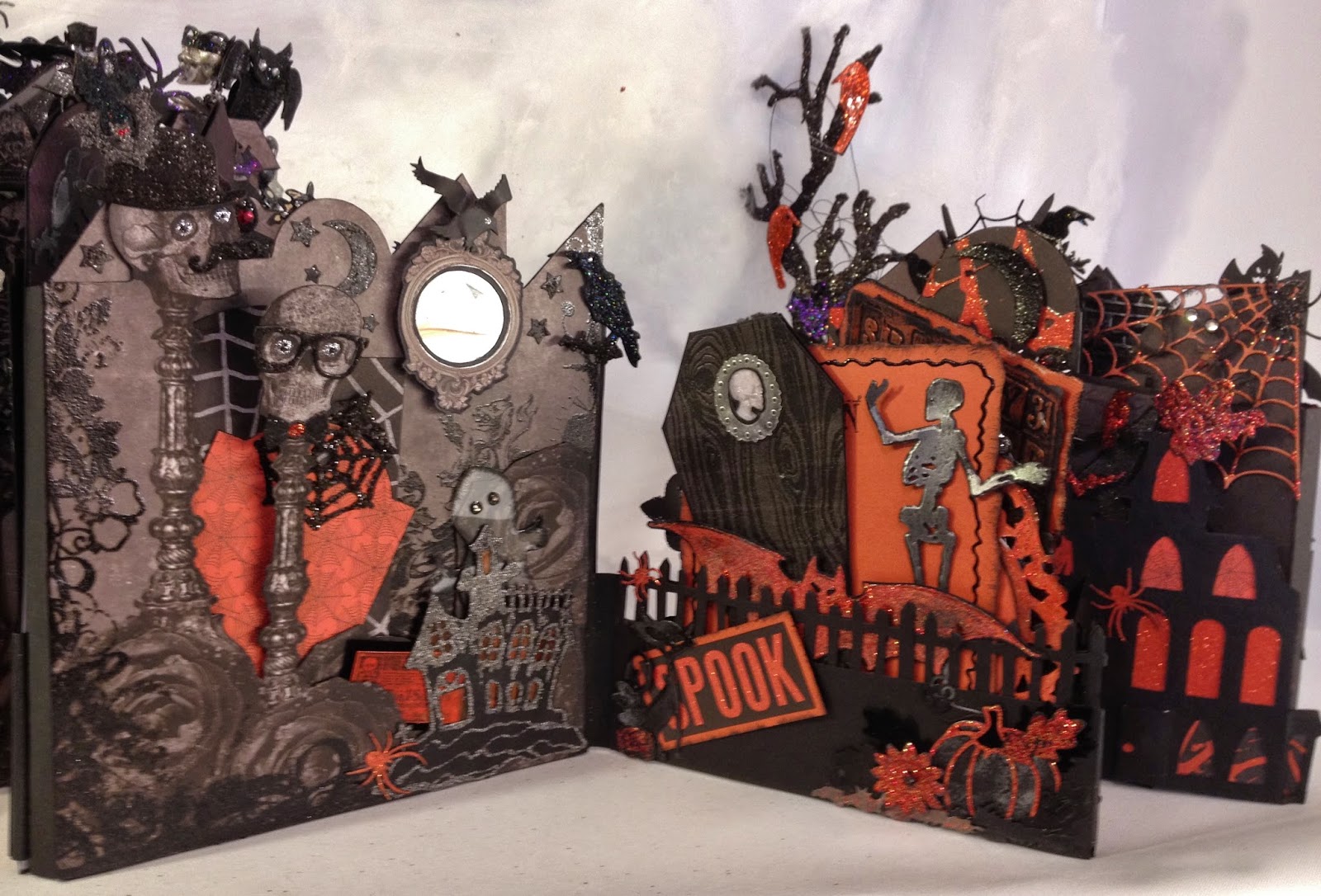 Recollections spooky castle Halloween mini album | annes papercreations ...