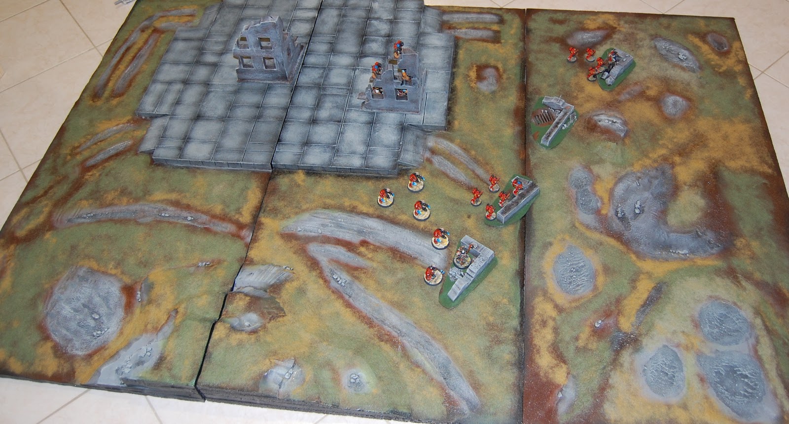 Pitched Battle: Gaming Board and Modular Terrain WIP