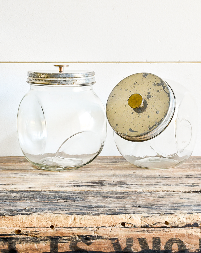 How to Make Industrial Dollar Tree Storage Jars | Little House of Four ...