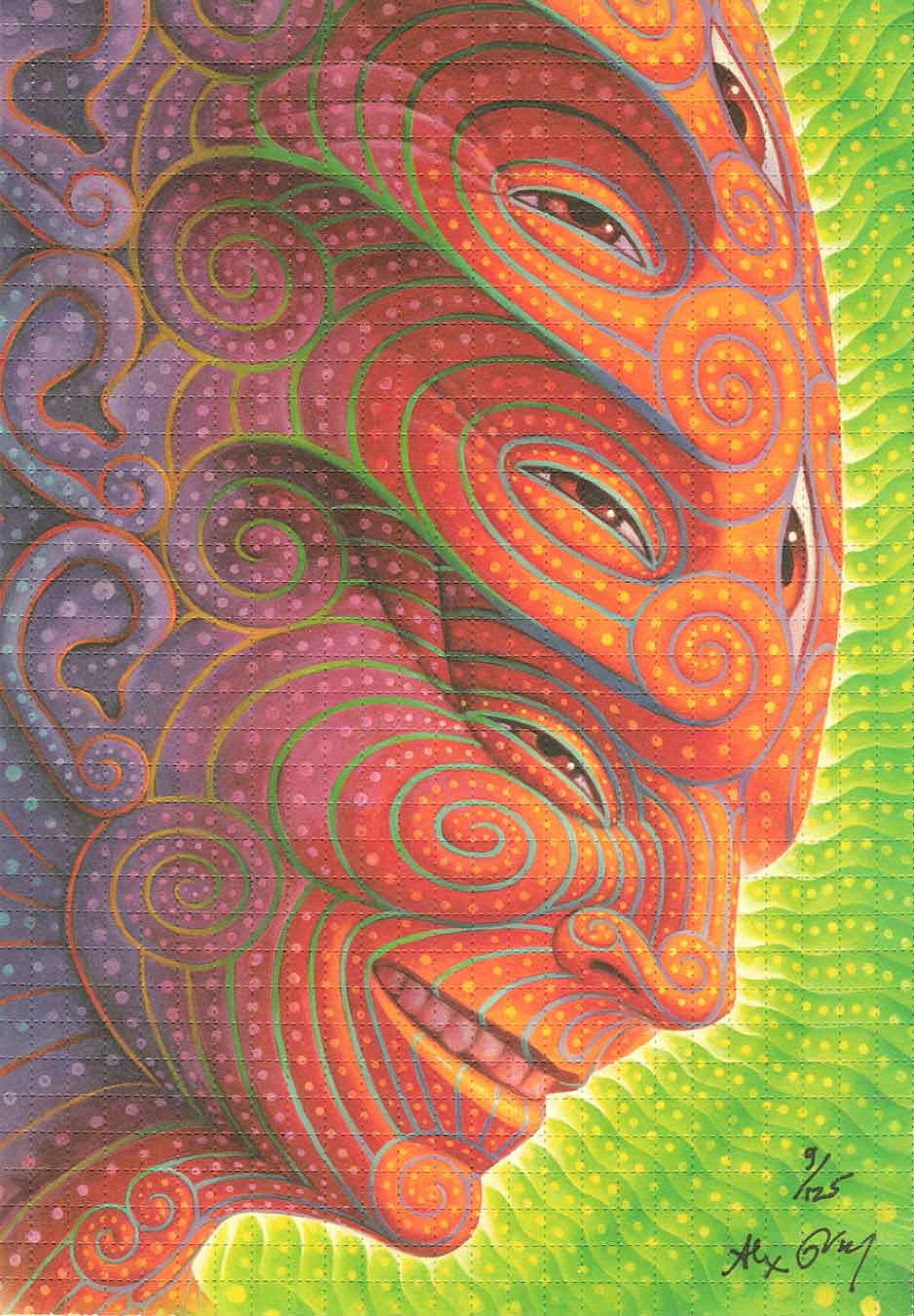 INSIDE THE ROCK POSTER FRAME BLOG: Alex Grey Shpongled Blotter Art ...
