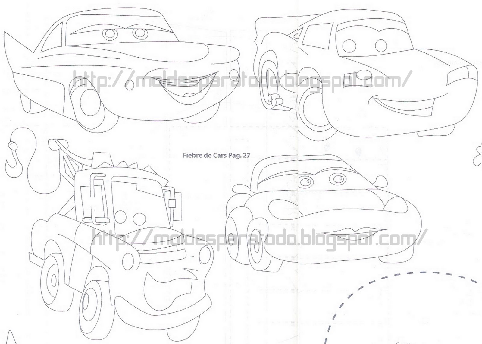 Moldes de cars para hacer en foami - Imagui