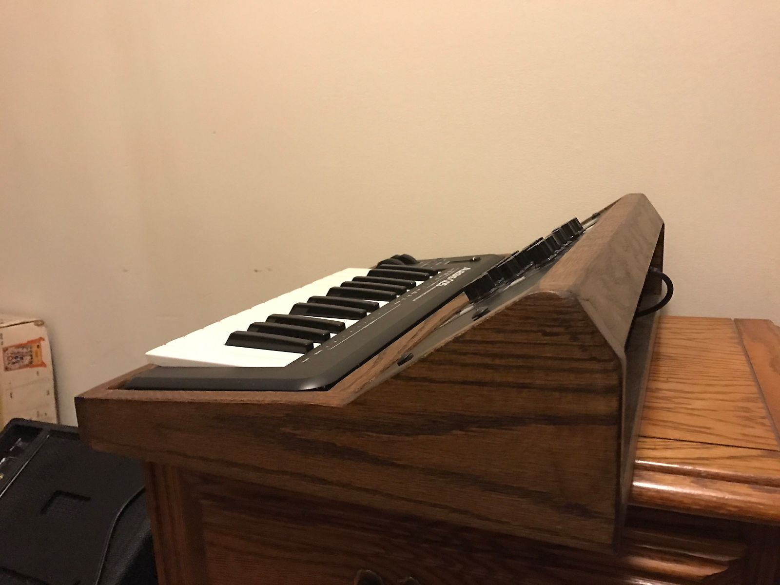 Matrixsynth Moog Minitaur Custom Wood Enclosure And Midi Keyboard