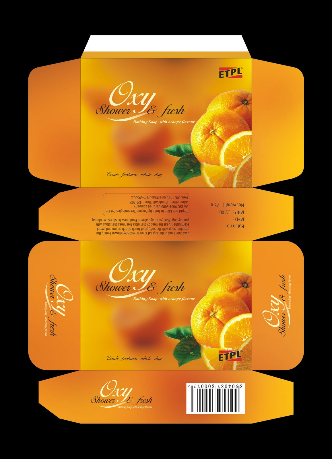 hari works: bottle sticker and box design