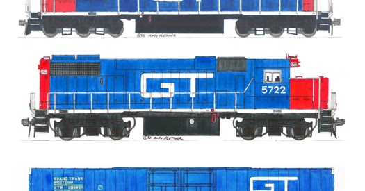 Andy Fletcher Blog-: A Grand Trunk Western Freight Train Heads to Detroit