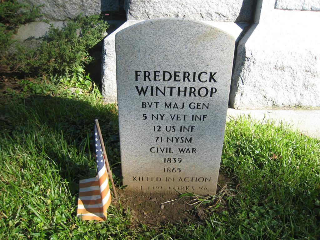 Civil War Days & Those Surnames: Frederick Winthrop, Civil War.