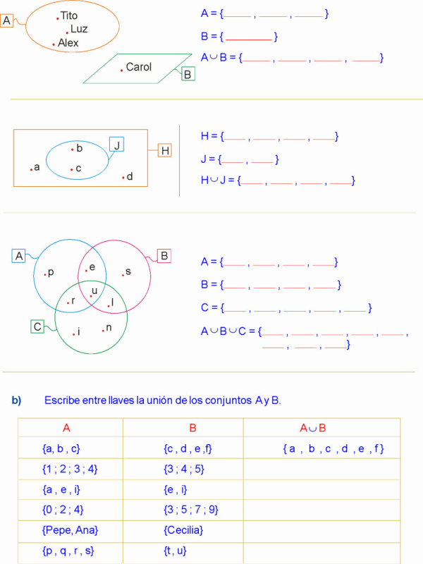 OPERACIONES CON CONJUNTOS EJERCICIOS RESUELTOS PDF